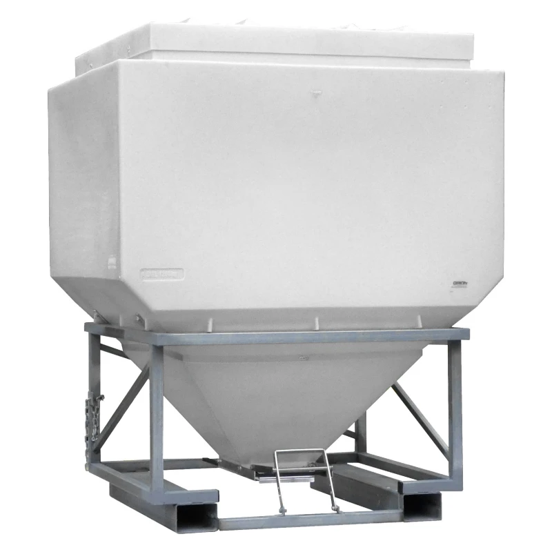 1730L Capacity Centre Fast Discharge Hopper Bin