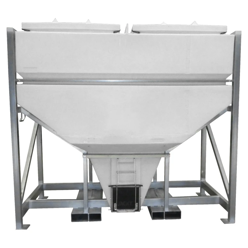 3100L Capacity Side Discharge Hopper Bin