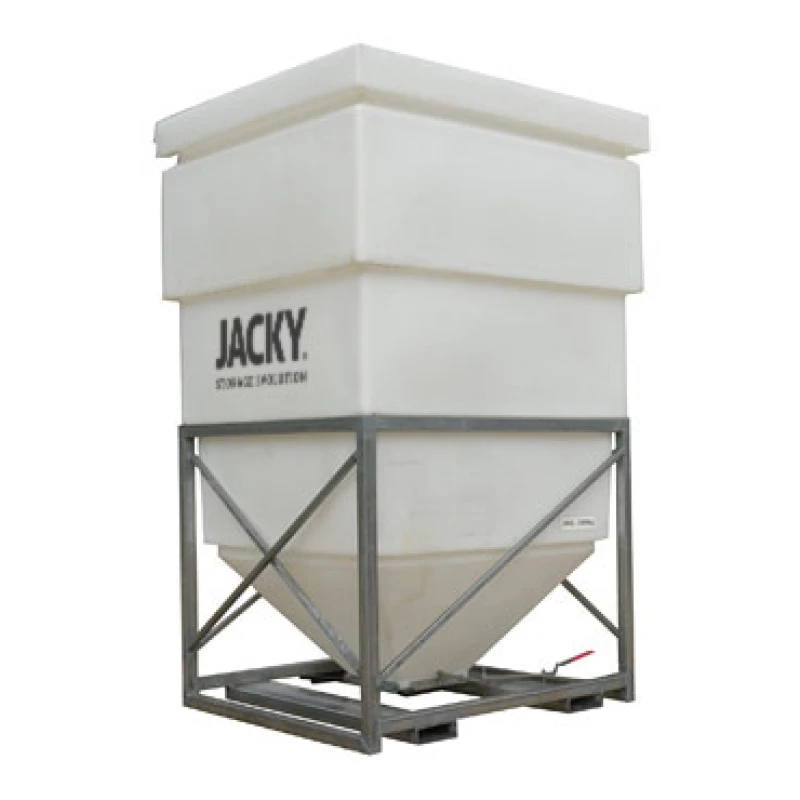 1600L Capacity Centre Fast Discharge Hopper Bin